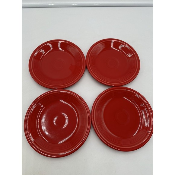 Fiesta | Dining | Fiestaware Set Of 4 Scarlet Red 725 Salad Plates ...